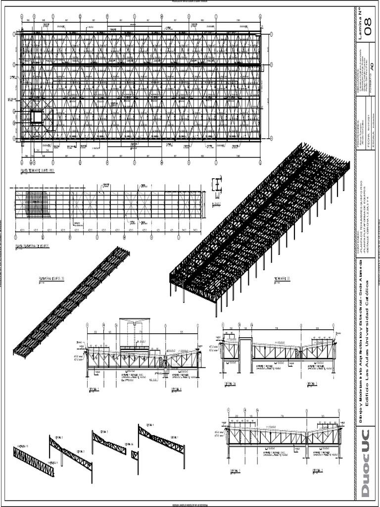 L.8 - Planta de Techumbre y Detalles | PDF
