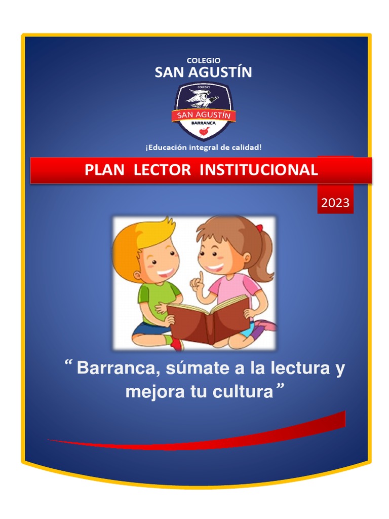 Plan - Lector Institucional 2023 Presentado A La Ugel | PDF | Educación primaria | Evaluación