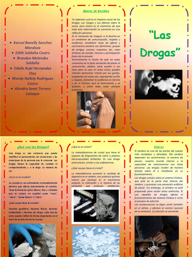 Triptico Sobre Las Drogas | PDF