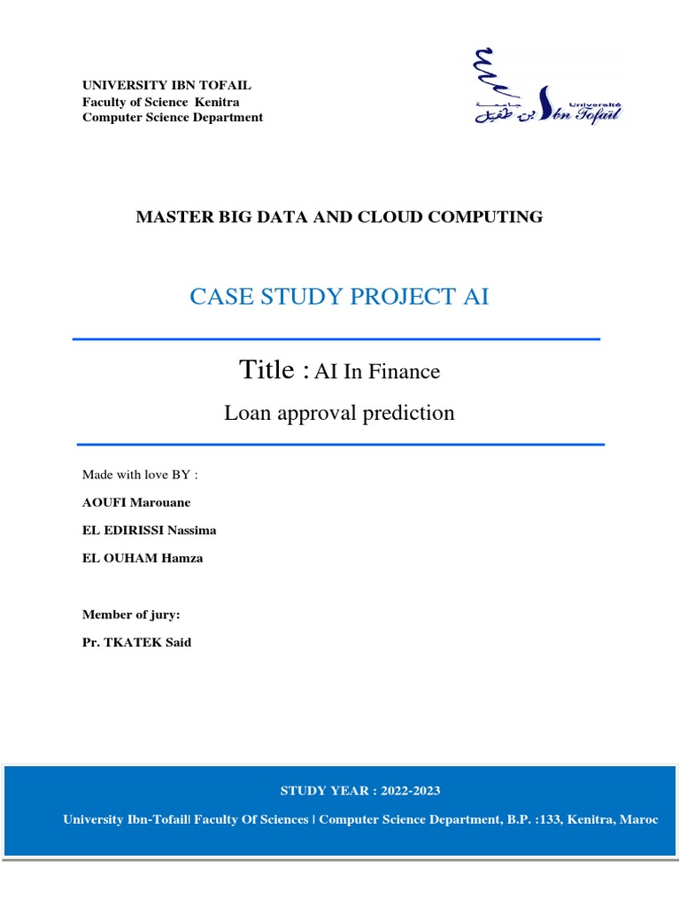 Rapport Loan Prediction Finance | PDF | Regression Analysis | Logistic ... Rapport Loan Prediction Finance | PDF | Regression Analysis | Logistic ...