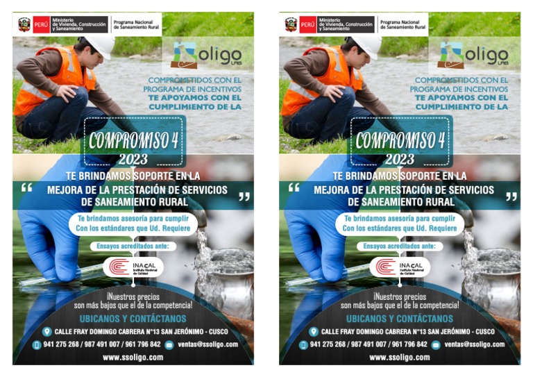 Compromiso 4 2023 | PDF | Agua y política | Abastecimiento de agua y saneamiento