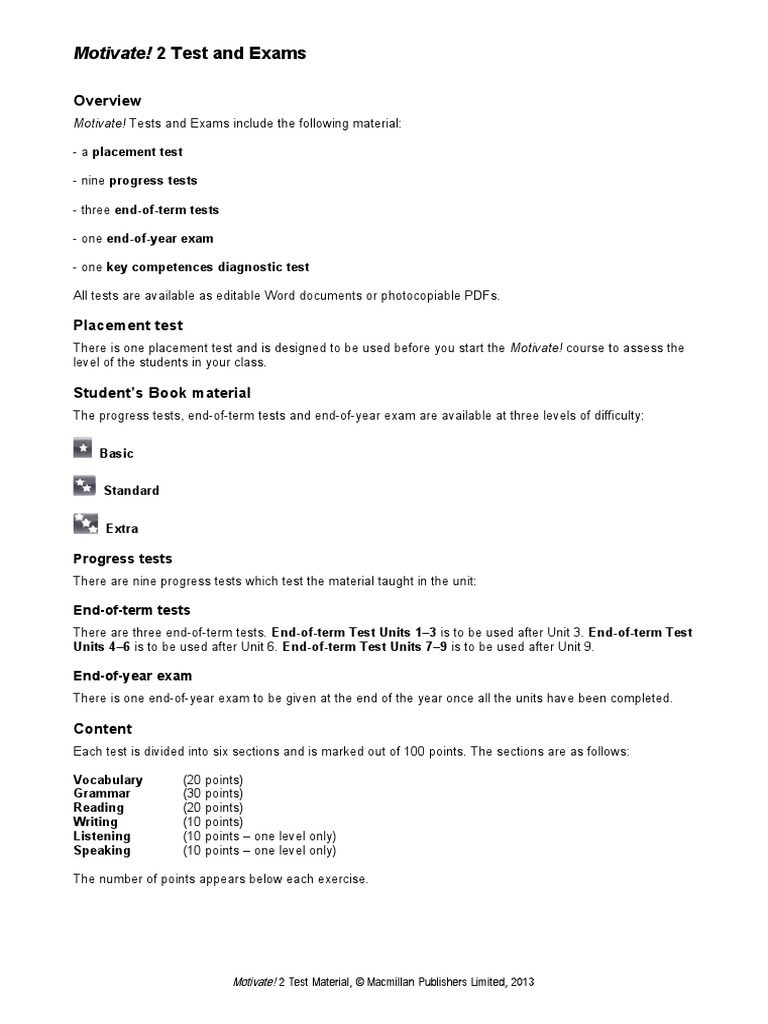 Motivate 2 Overview | PDF
