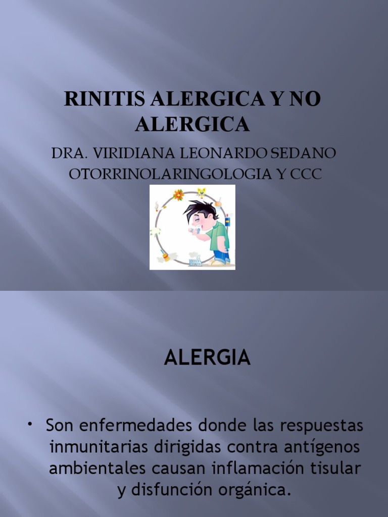 Clasificación de Rinitis Alérgica | PDF | Ciencia y matemáticas