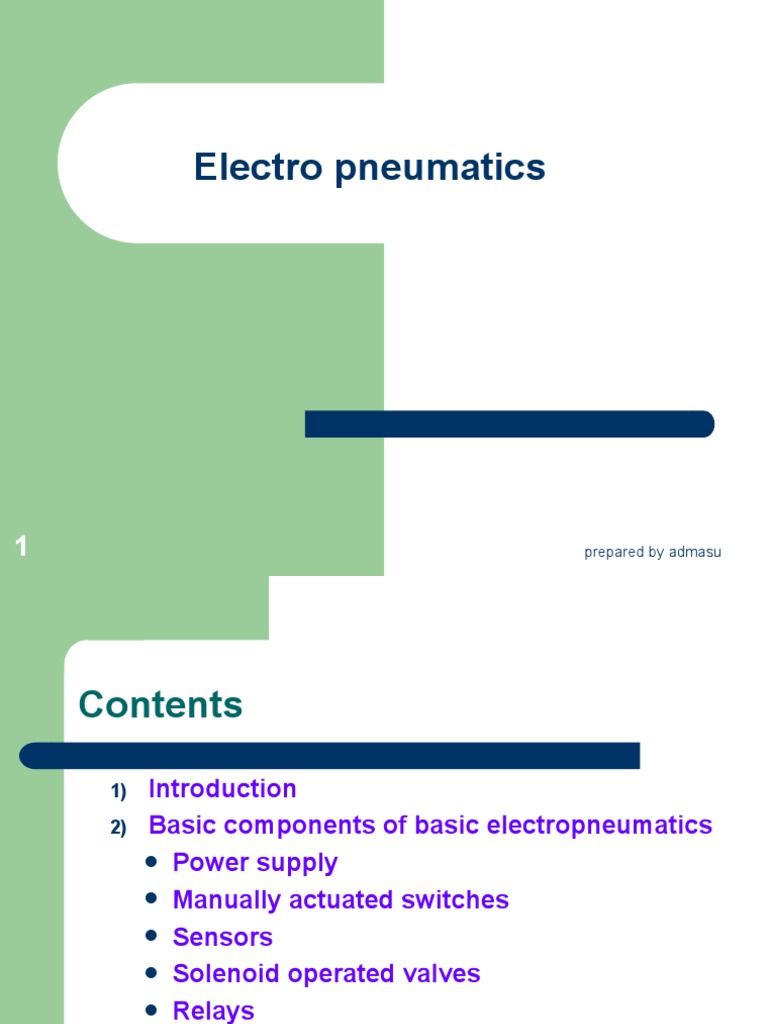Ch2 - ElectroPneumatics - Slide - Main | Download Free PDF | Relay | Programmable Logic Controller