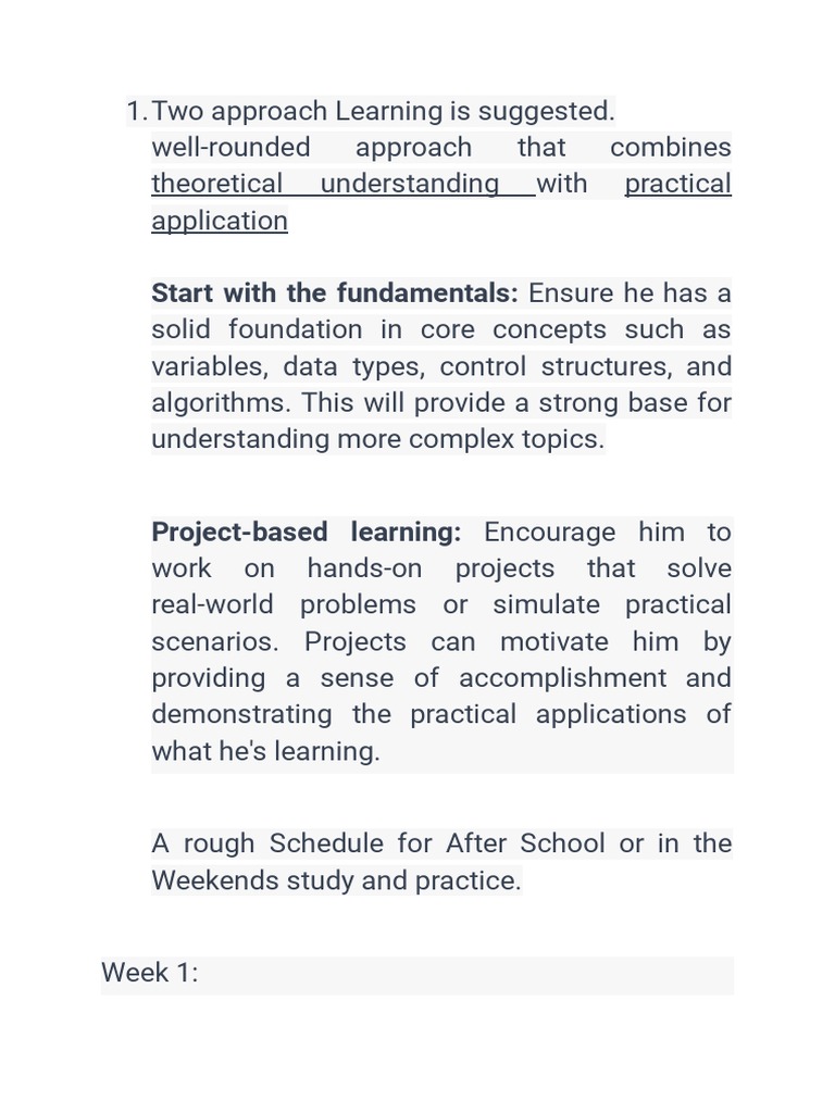 Guide To Learning. Computer Science For Kids | PDF