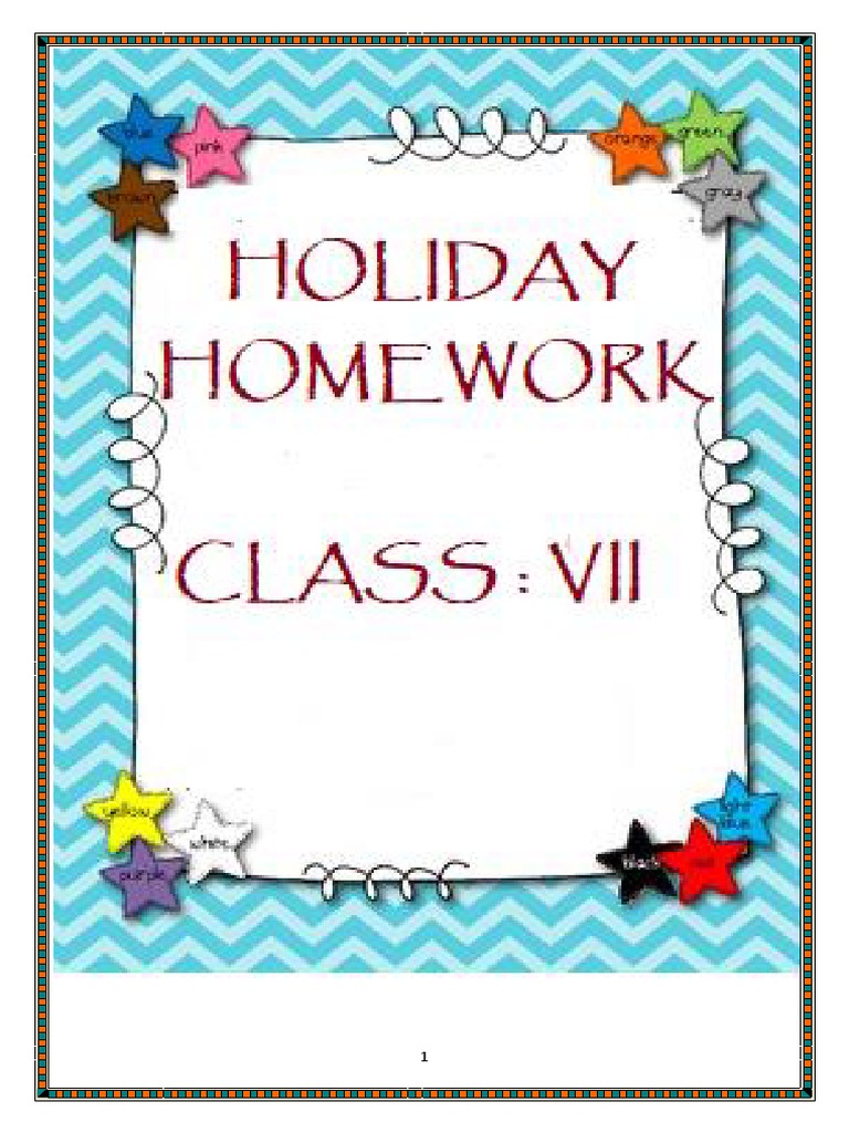 Class 7 Holiday Homework Session 2022-23 | PDF | Rock (Geology) | Teachers