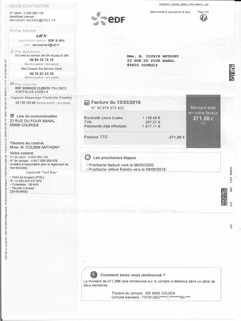 Echeancier Facture Edf – Echeancier Edf Mon Compte – ZZGH
