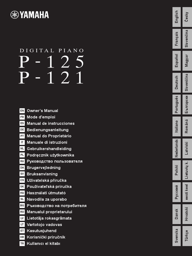 Yamaha P 125 Pdf