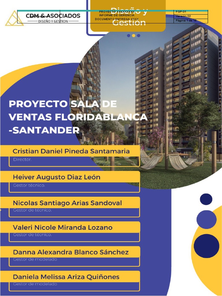 Informe Gerencia Construcción Floridablanca | PDF | Software | Planificación