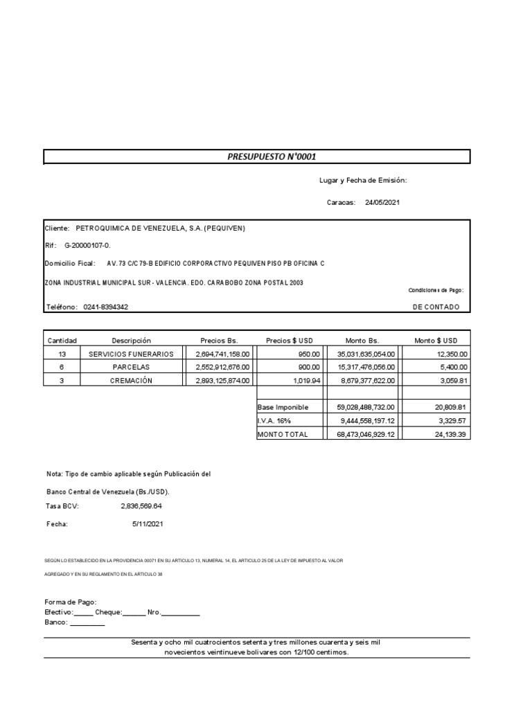 Formato Proforma Factura | Descargar gratis PDF | Economias