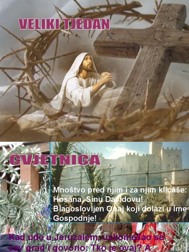 Veliki Tjedan Prezentacija Vjeronauk | PDF