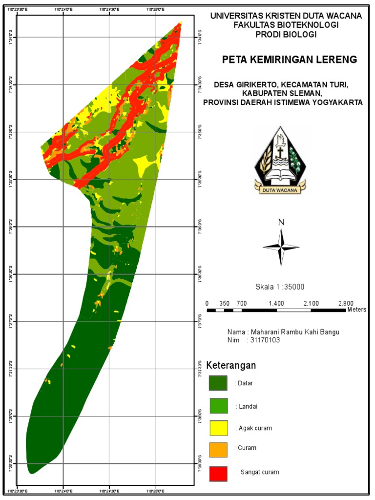Kemiringan Lereng | PDF