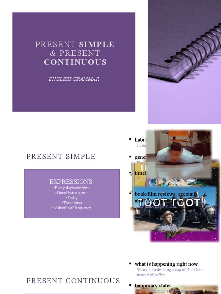 Present Simple vs. Present Continuous | PDF