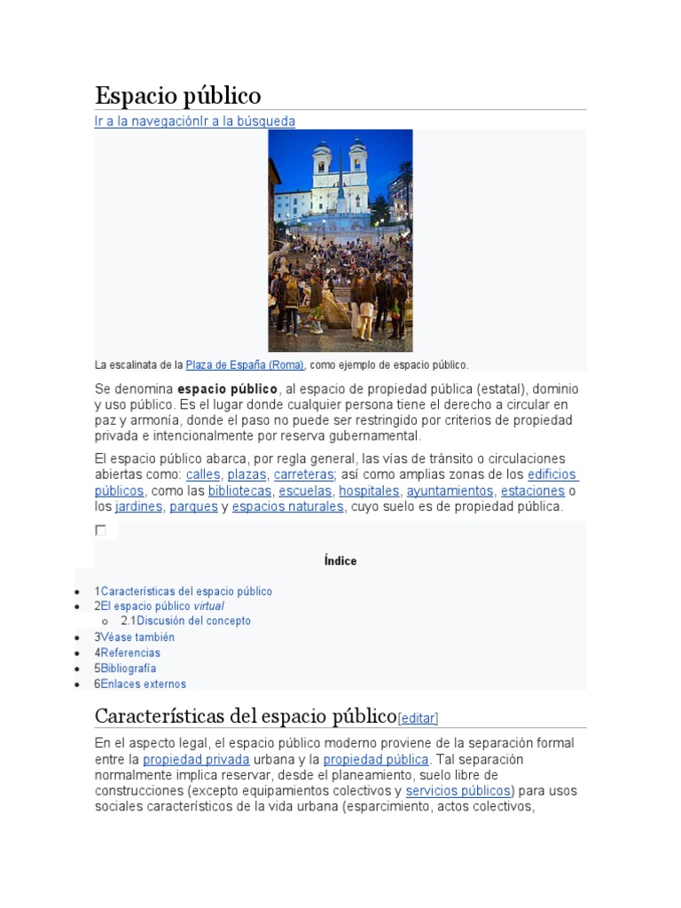 Espacio Público | PDF