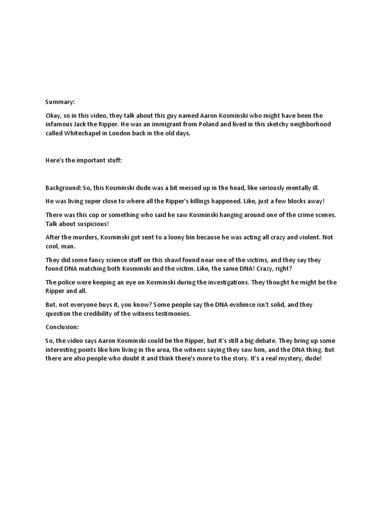 Unveiling Jack The Ripper's Suspects | PDF