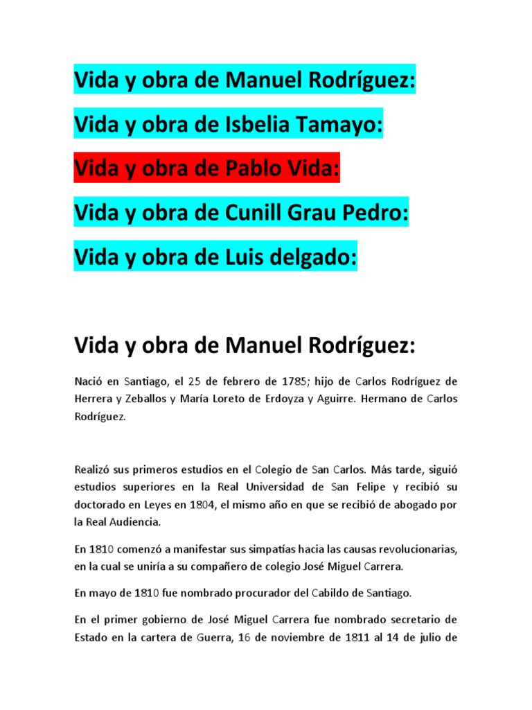 Escritores Venezolanos Con Obras Geograficas de Venezuela. | PDF ...