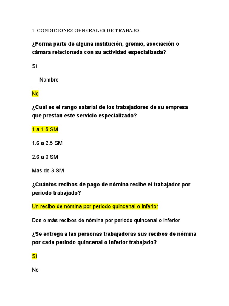 Cuestionario Repse | PDF