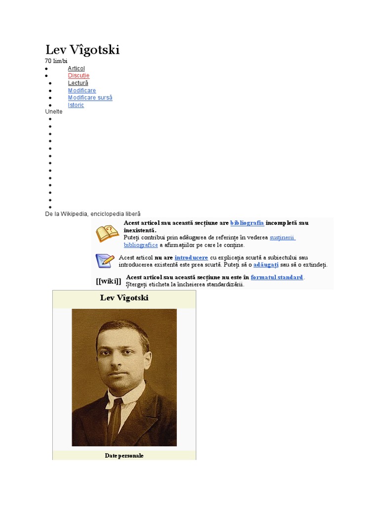 Lev Vîgotski | PDF