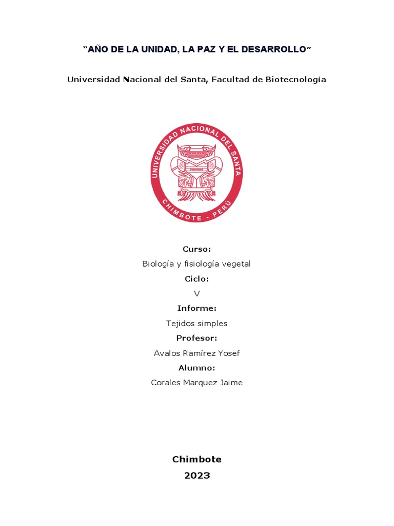 Tejidos Simples | PDF | Tallo de la planta | Plantas