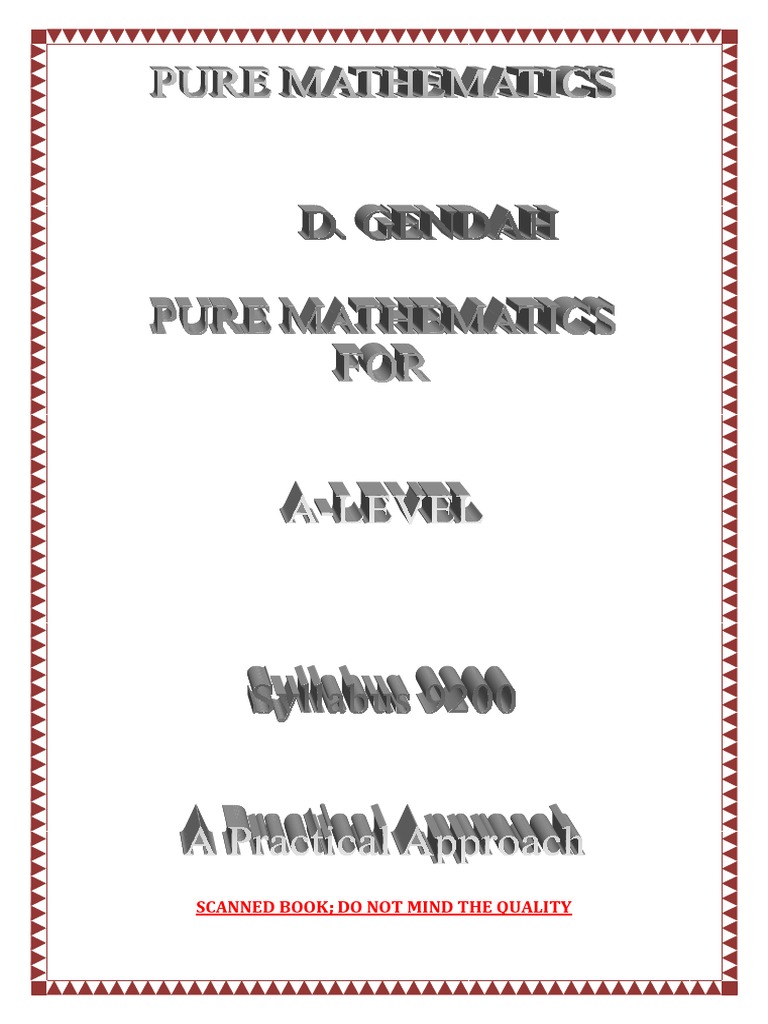 Pure Mathematics Dashan - Gender | PDF
