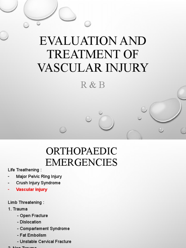 Vascular Trauma Injury | PDF | Injury | Angiography