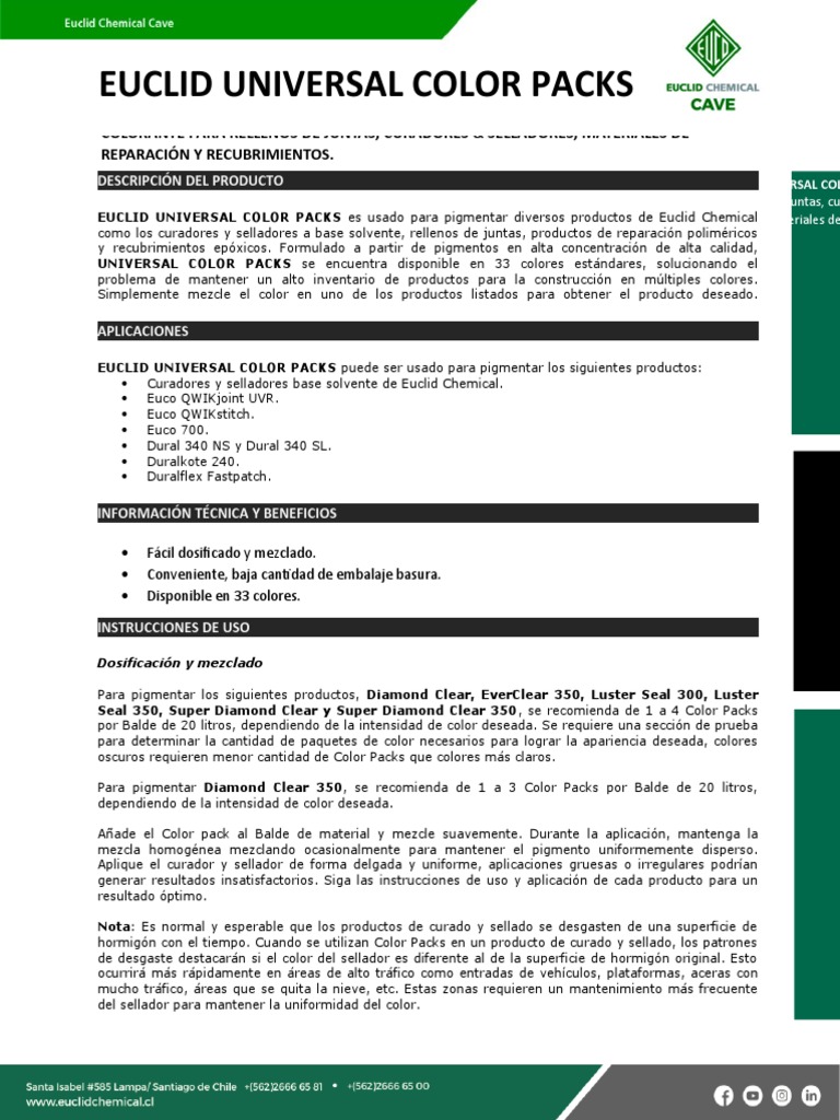 FT - Pc.co.297 Euclid Universal Color Packs V01 (214615) | PDF ...