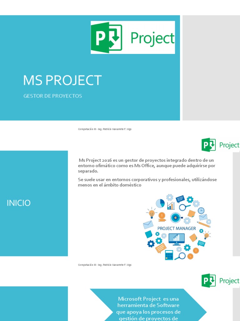 MS Project | PDF | Informática | Software