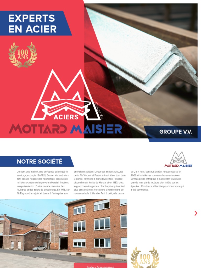 Catalogue Acier Mottard Complet | PDF | Matériaux de construction ...