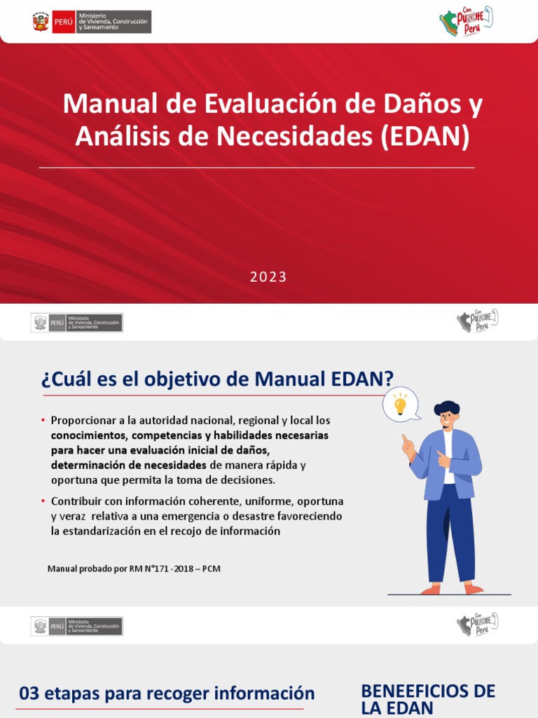 Manual EDAN 2023: Evaluación de Daños | PDF | Evaluación