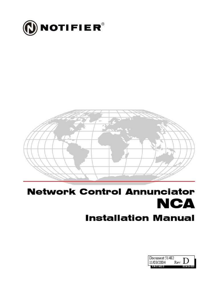 NCA Network Control Annunciator 51482 | PDF | Menu (Computing) | Equipment