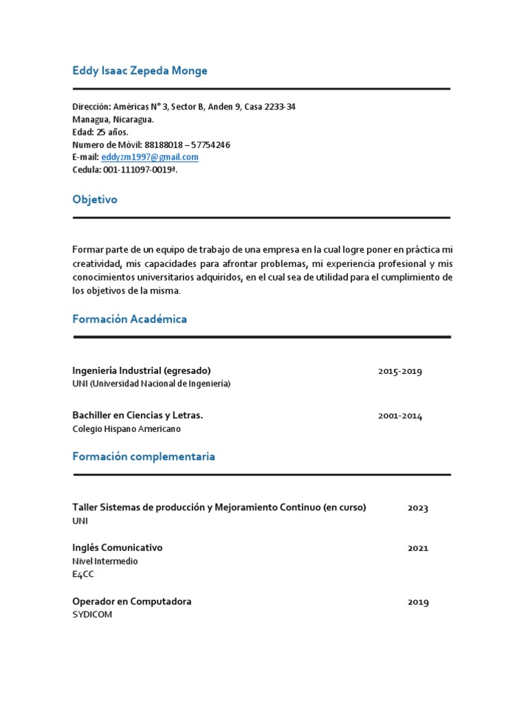 Cv-Eddy Zepeda Monge 2023 | PDF