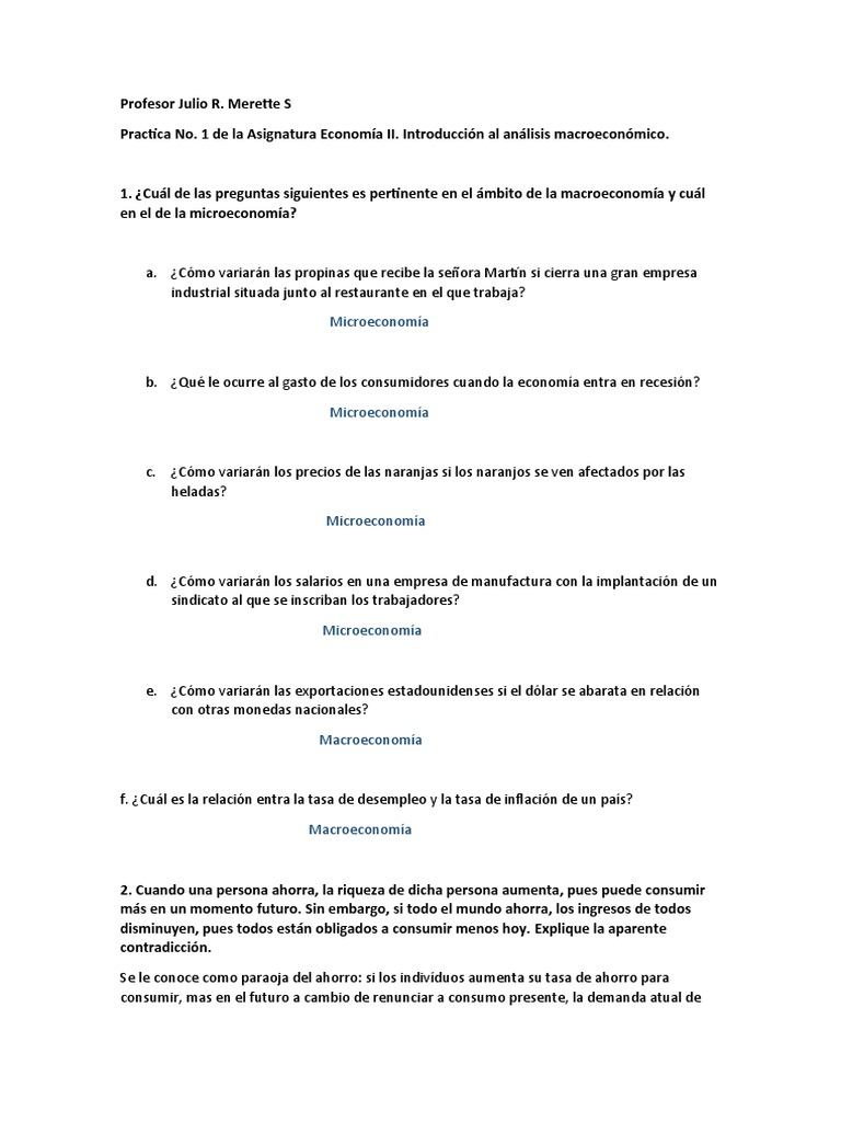 Merette Lunes Primera Practica | PDF