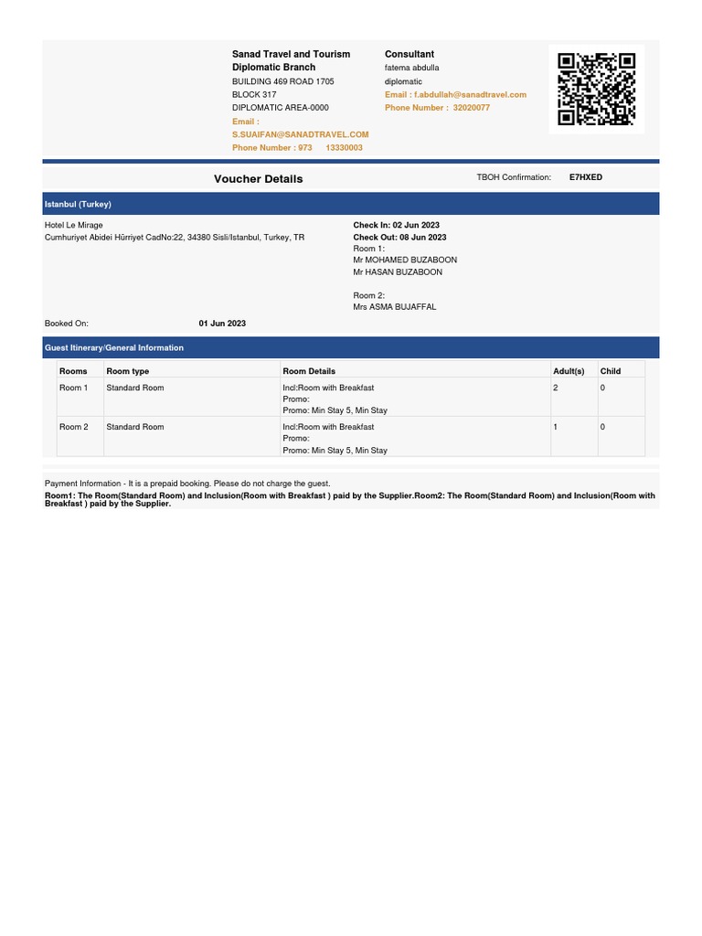 Hotel Voucher | PDF | Service Industries