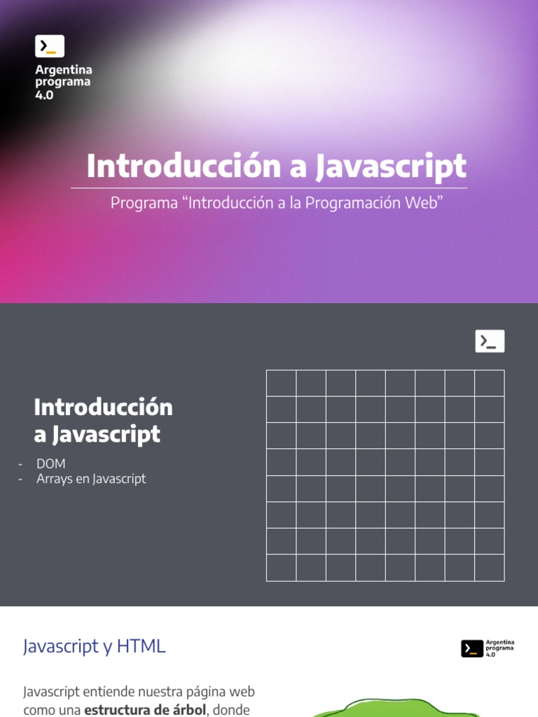 Clase 05 - JS - DOM y Arrays | PDF | Modelo de objeto de documento | Script Java