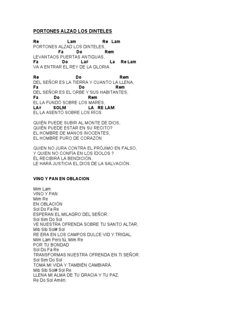 Portones Alzad: Letra y Significado | PDF