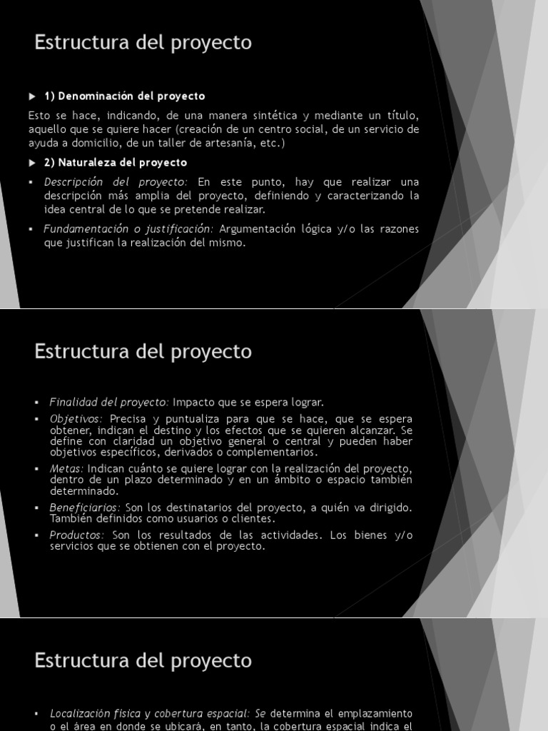 Estructura Del Proyecto | PDF | Presupuesto