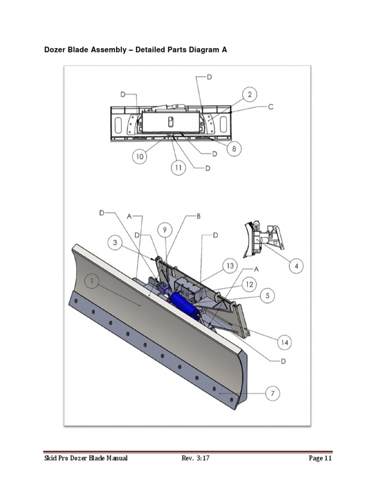 Dozer Blade Parts Wiring Breakdown 1 | PDF | Mechanical Engineering ...