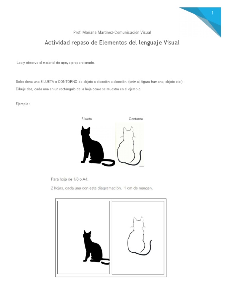 Actividad Elementos Del Lenguaje Visual 4deg 2021 | PDF