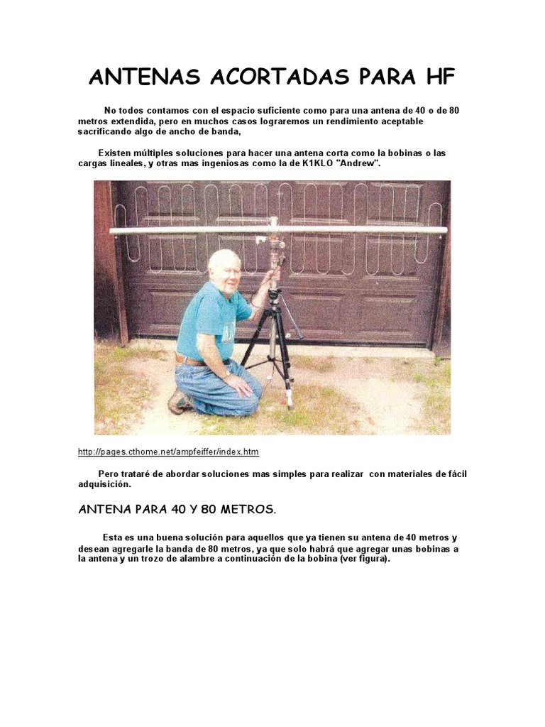 Antenas Acortadas para HF | PDF | Antena (Radio) | Inductor