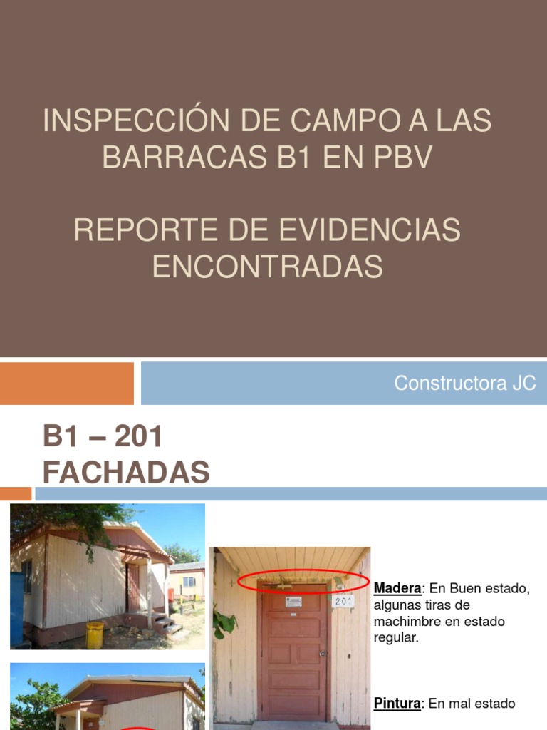 Inspeccion A Las Barracas B1 | PDF | Construyendo tecnología | edificio