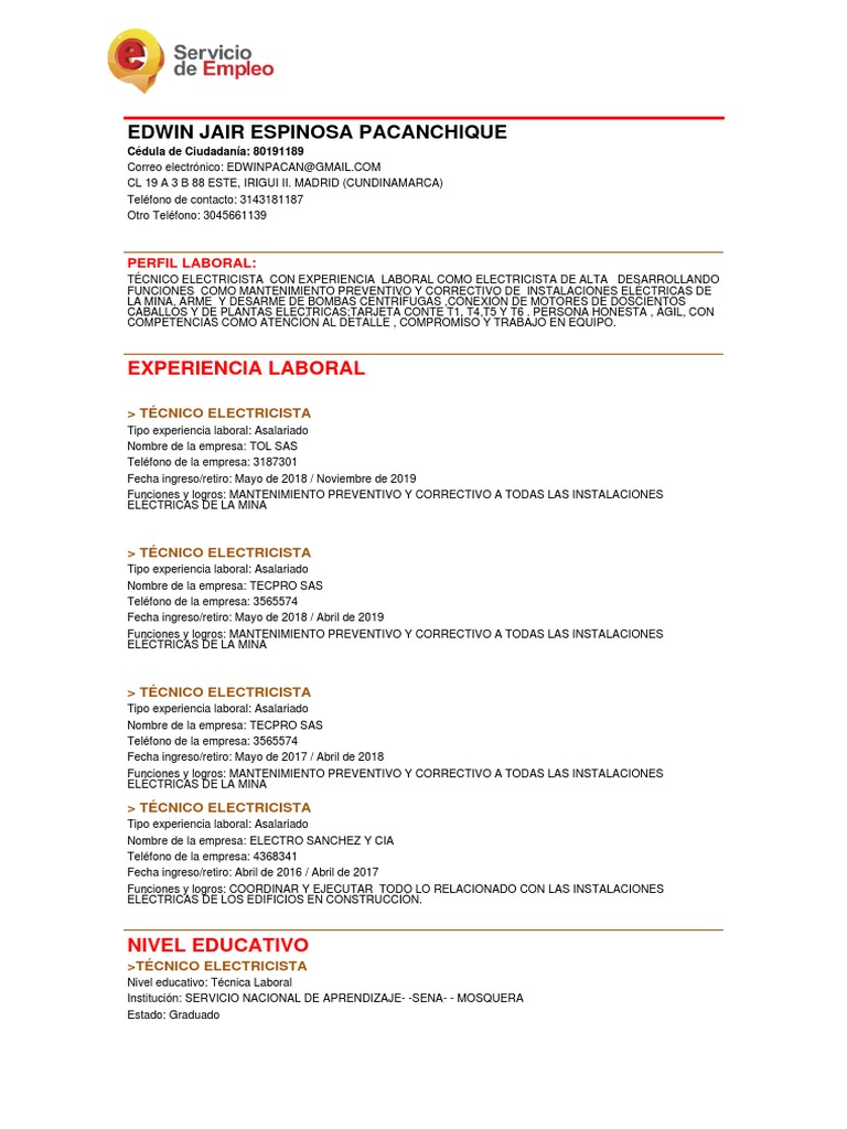 Tecnico 5 | PDF