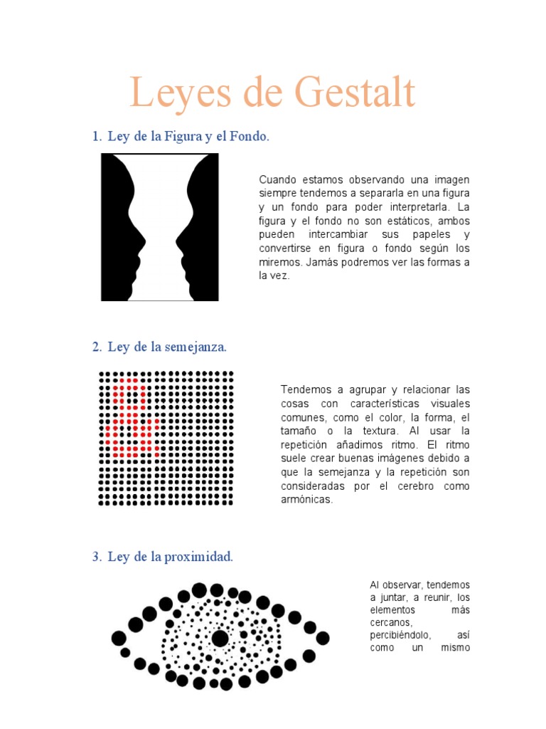 Leyes de Gestalt en Diseño Visual | PDF | Filosofía | Relaciones ...
