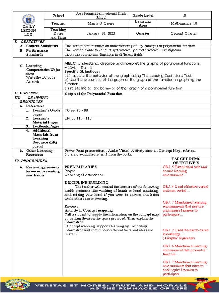 DLP Math - Q2 | PDF | Learning | Cognition