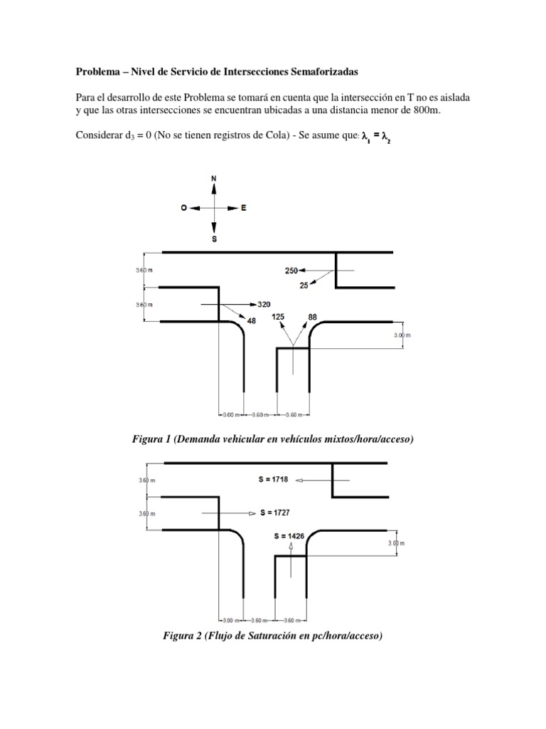 Problema de Nivel de Servicio de Intersecciones Semaforizadas | PDF