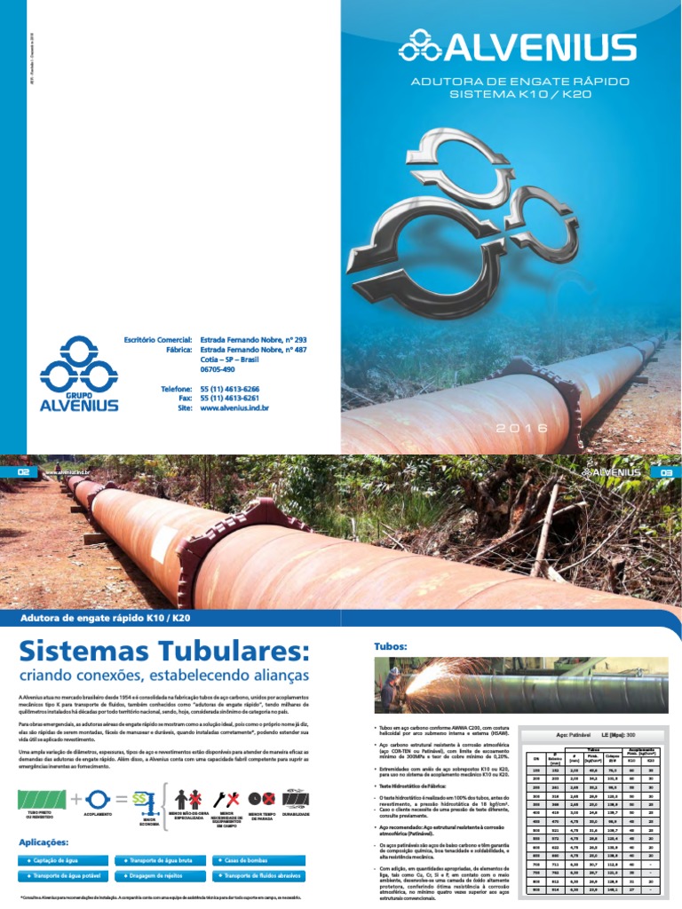 Alvenius Adutora Engate Rapido Vis | PDF