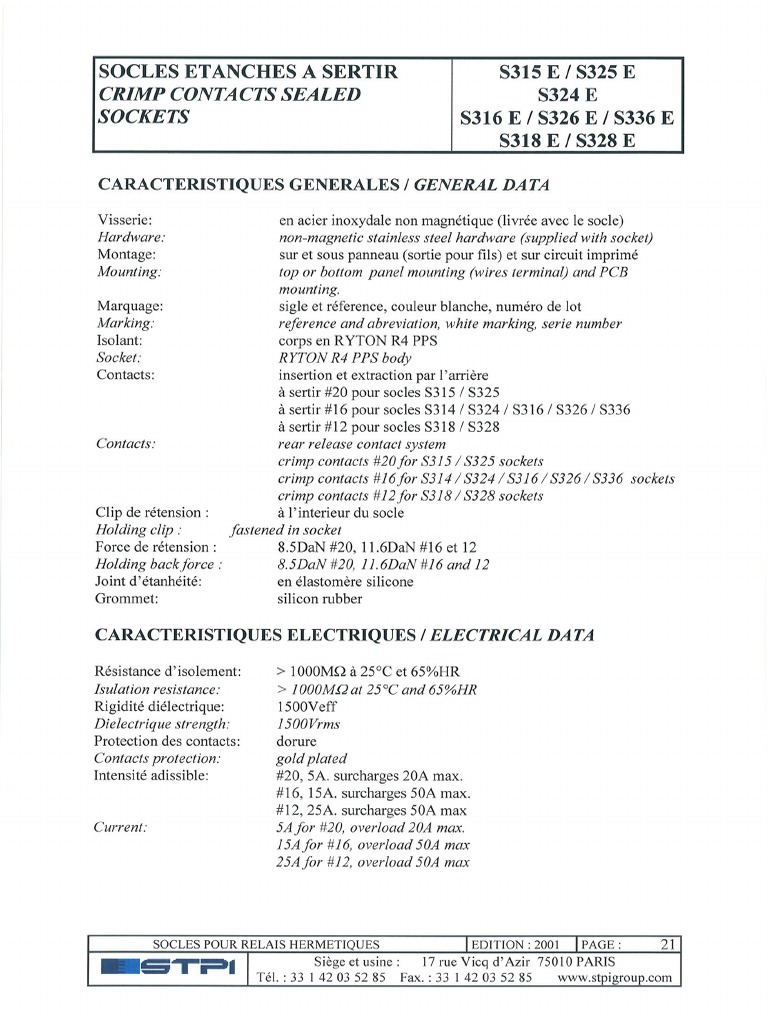 Socket Crimpcontact S328e A Mil | PDF