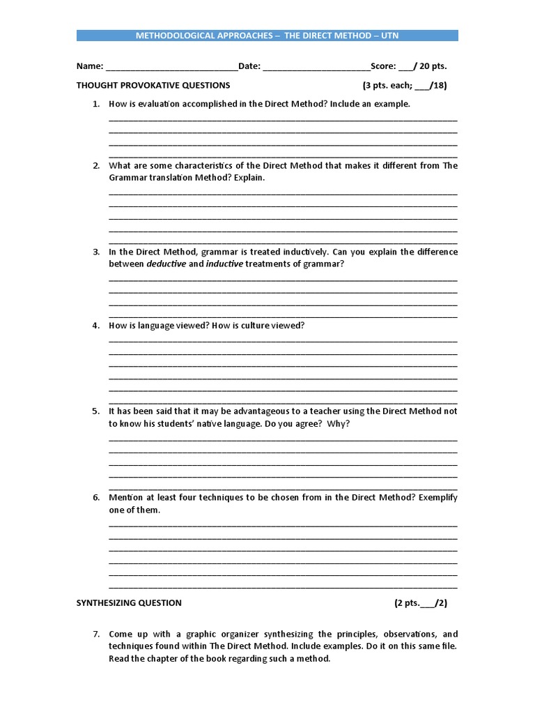 Direct Method Teaching Insights | PDF | Methodology | Science