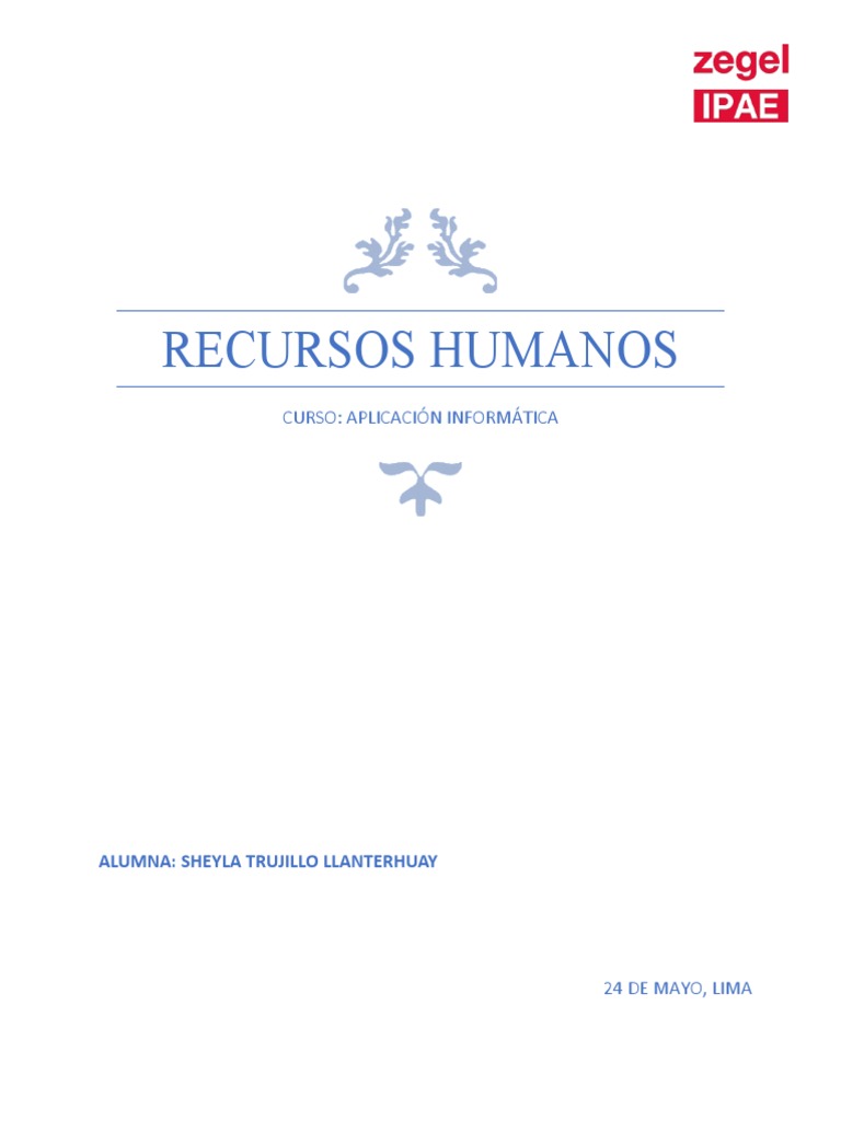 Recursos Humanos | PDF | Gestión de recursos humanos | Derecho laboral