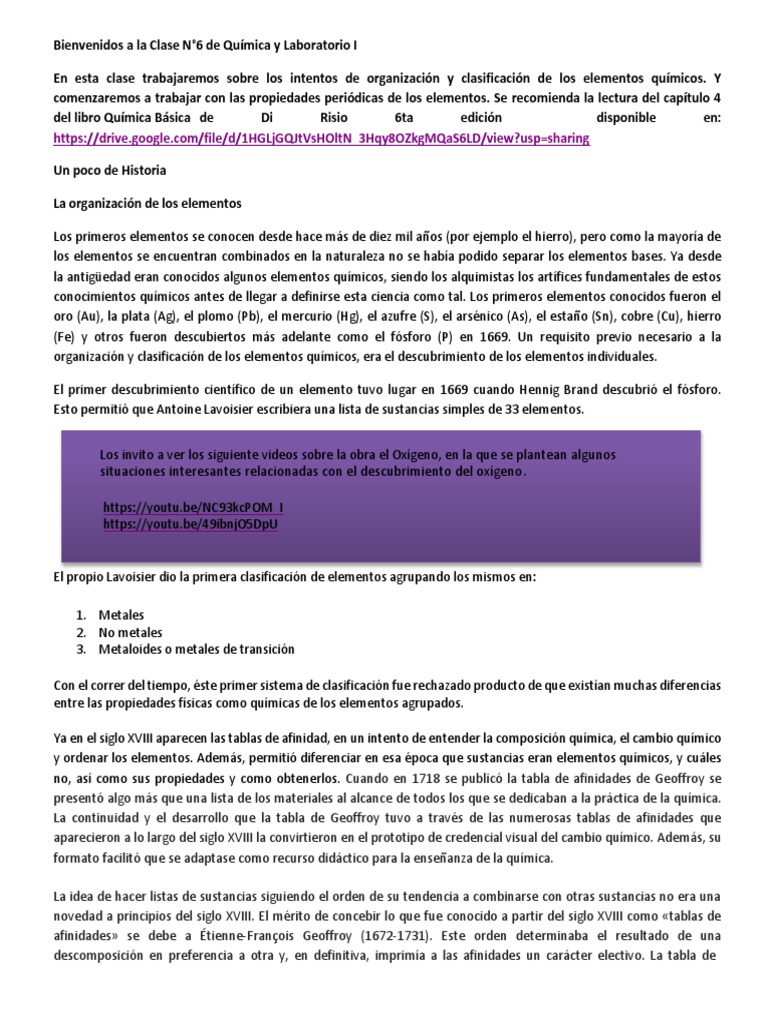 Clase - N°6 - Tabla Parte 1 | PDF