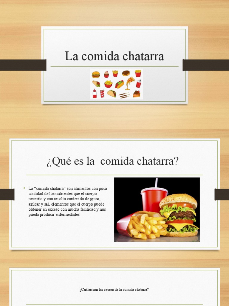 La Comida Chatarra | PDF
